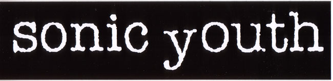 Sonic Youth- Logo sticker (st1019)